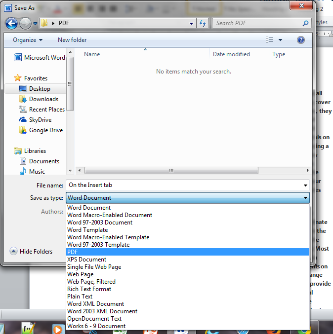 Save Word File As PDF Pearson College Support